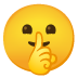 🤫 Shushing Face Emoji